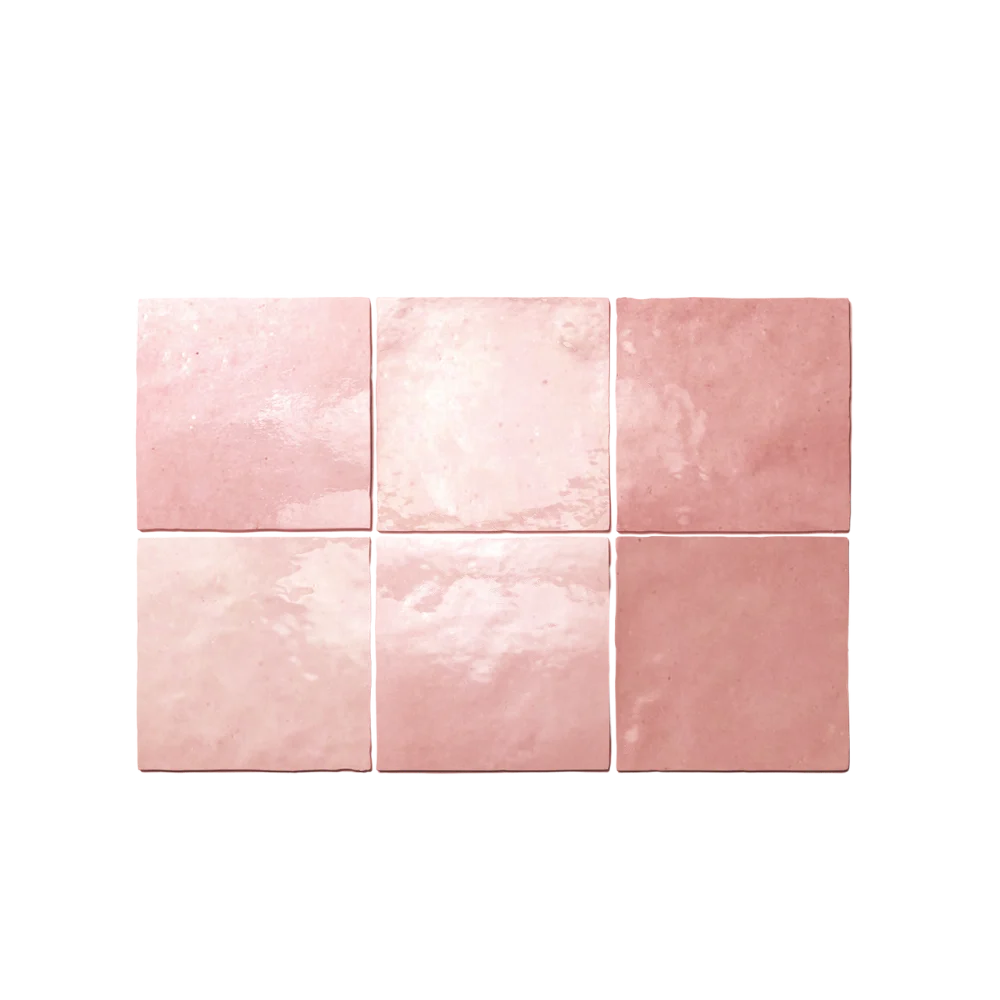 Artisan Rose Mallow Gloss Square Tile – Tilewave