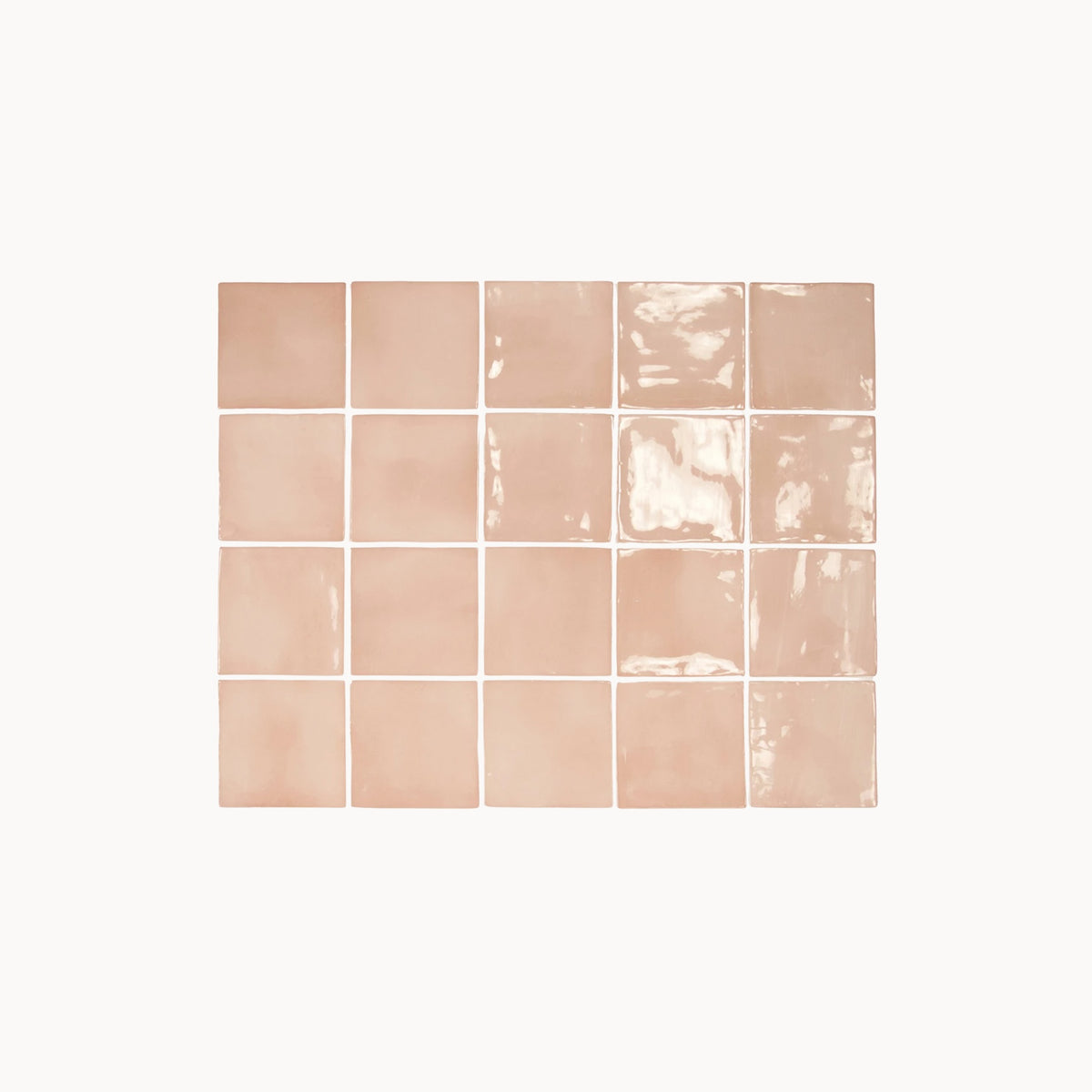 Manacor Blush Pink Gloss Square Tile – Tilewave