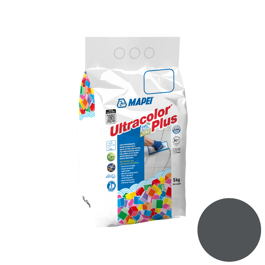 Mapei Grout Ultra Color Plus Alu 5kg | Anthracite (114) – Tilewave