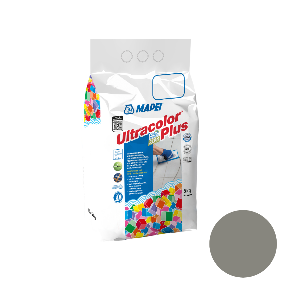 Mapei Grout Ultra Color Plus Alu 5kg | Cement Grey (113) – Tilewave