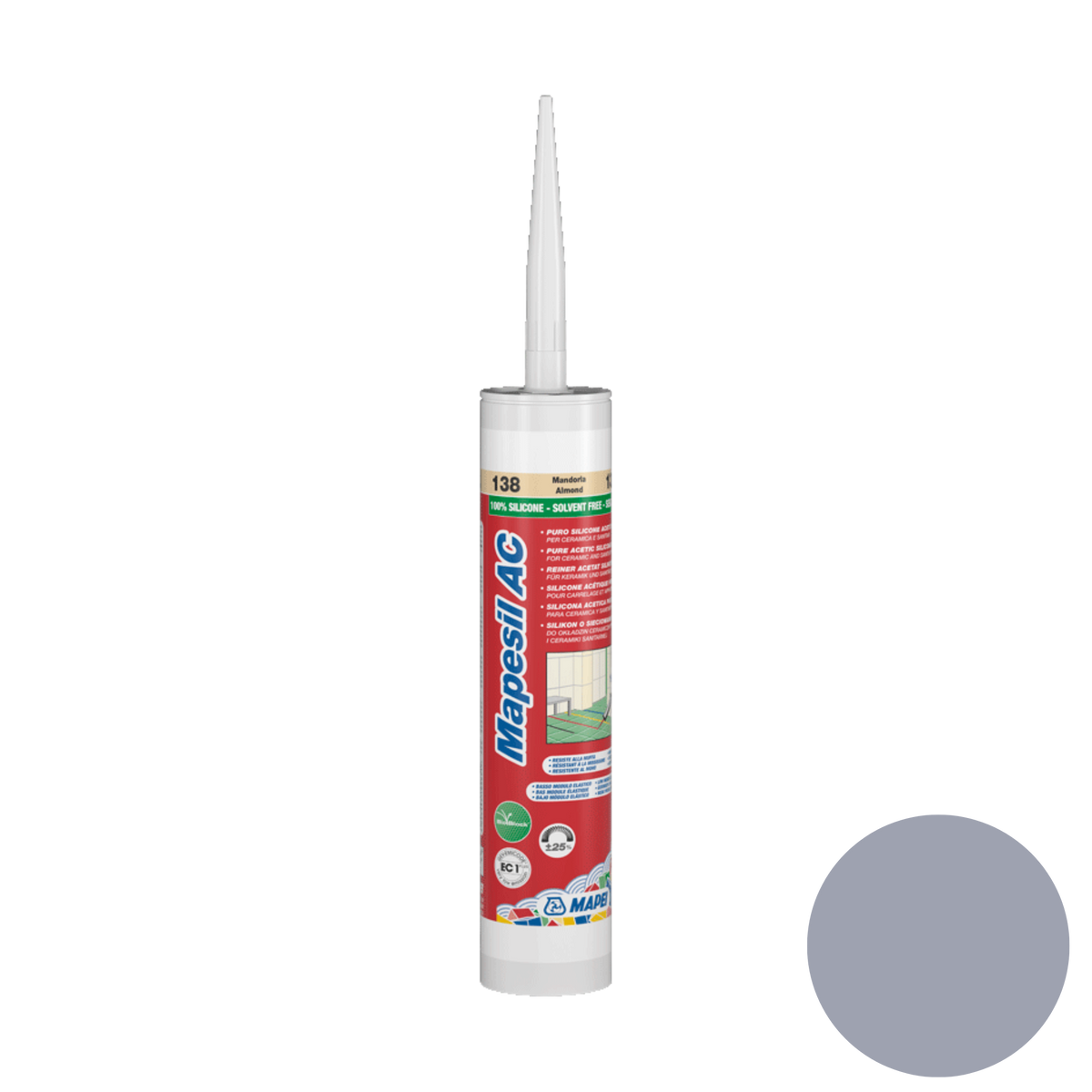Mapei Silicone AC 310ml | Arctic Grey (127) – Tilewave