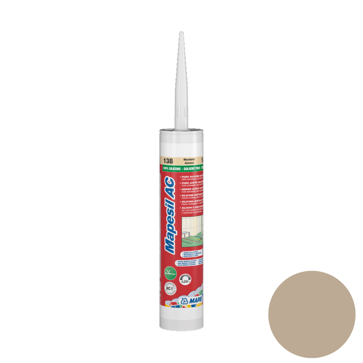 Mapei Silicone AC 310ml | Sand (133) – Tilewave