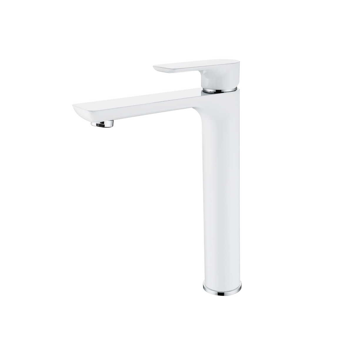 Cascade Tall Basin Mixer | White & Chrome – Tilewave