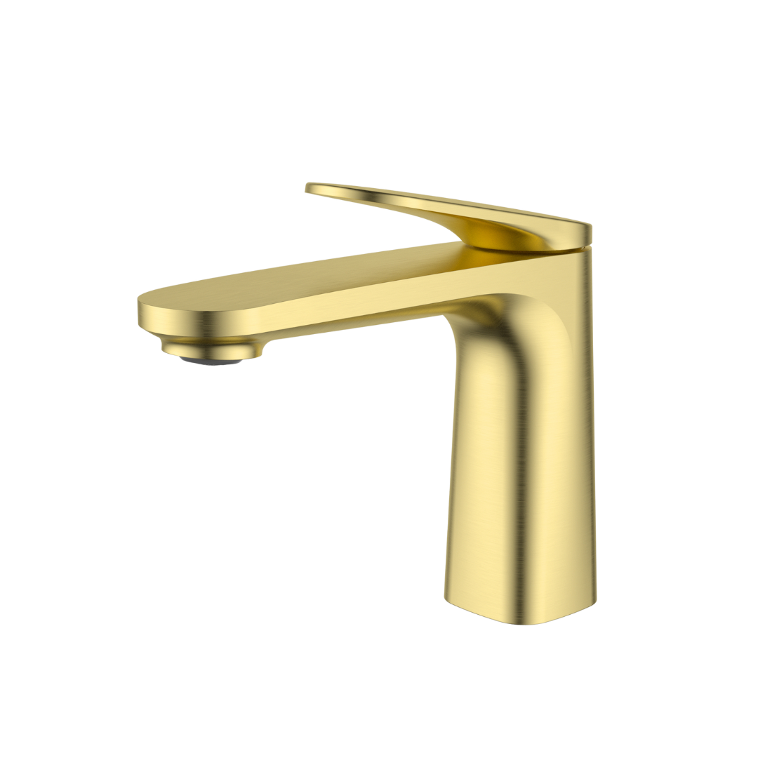 Sulu II Basin Mixer | Brushed Gold – Tilewave